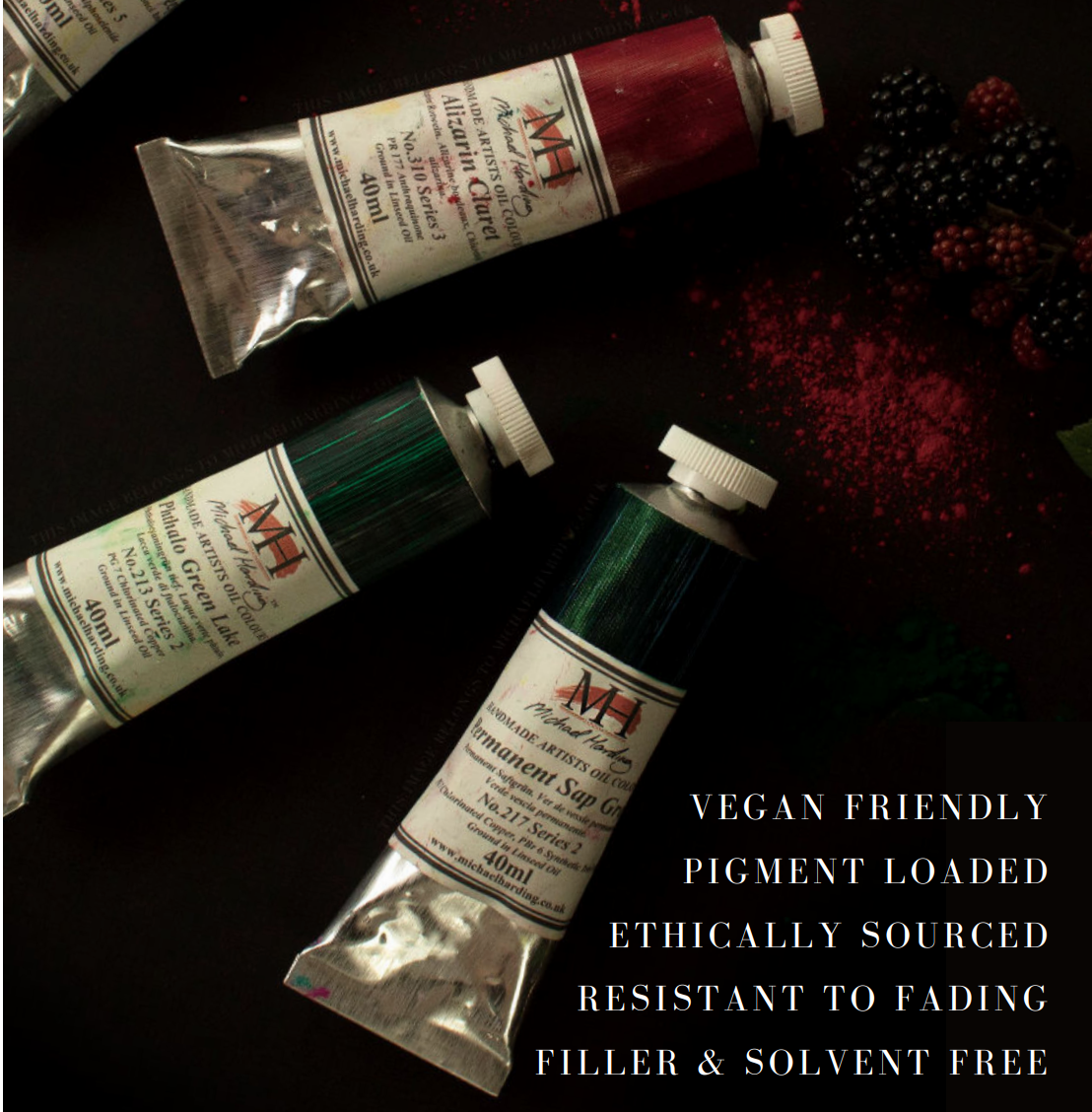 MICHAEL HARDING OIL COLOURS 40ML [Restocked: 08/08/2024] – drawingetc